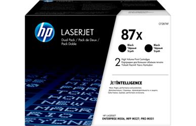 HP 87X 2-pack High Yield Black Original LaserJet Toner Cartridges